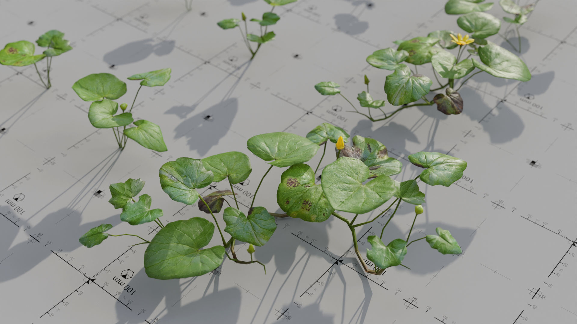 3D model Moss Biome Ground Scatter - 3D AssetKit PBR VR / AR / low-poly ...