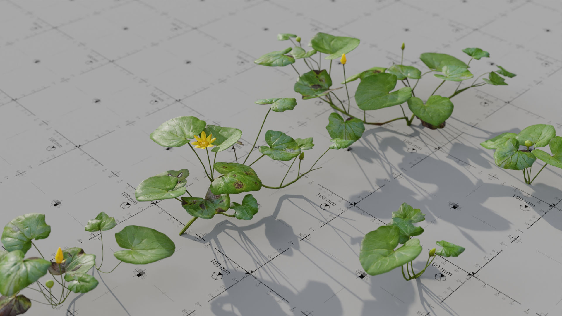 3D model Moss Biome Ground Scatter - 3D AssetKit PBR VR / AR / low-poly ...