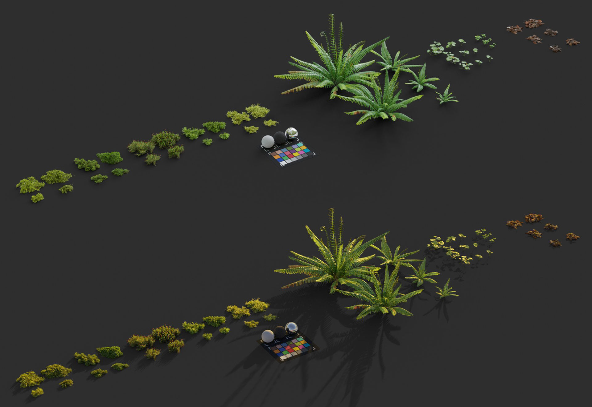 3D model Moss Biome Ground Scatter - 3D AssetKit PBR VR / AR / low-poly ...