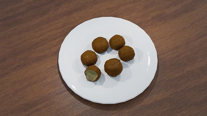 Falafel Collection Game Ready 3D model | CGTrader