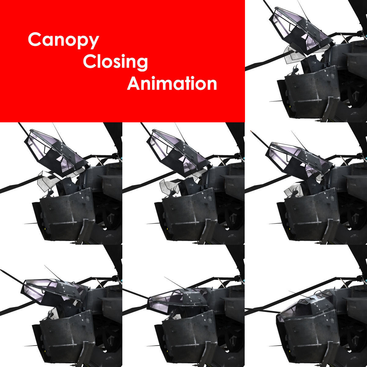 Combine Helicopter - Hunter-Chopper 3D model animated rigged | CGTrader