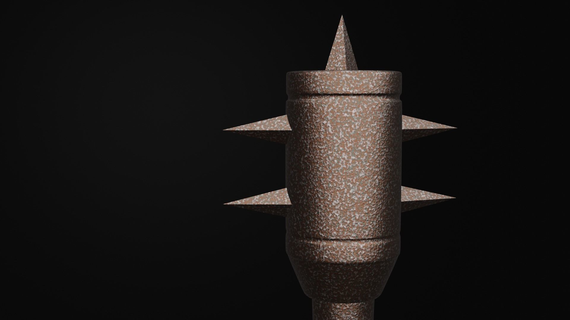 3D model Battle mace - rust edition VR / AR / low-poly | CGTrader