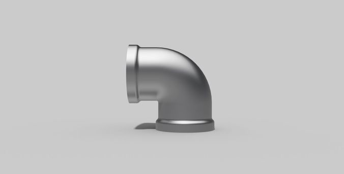 1 Inch BSP - Elbow 90 degrees F - Autodesk Inventor 3D model | CGTrader