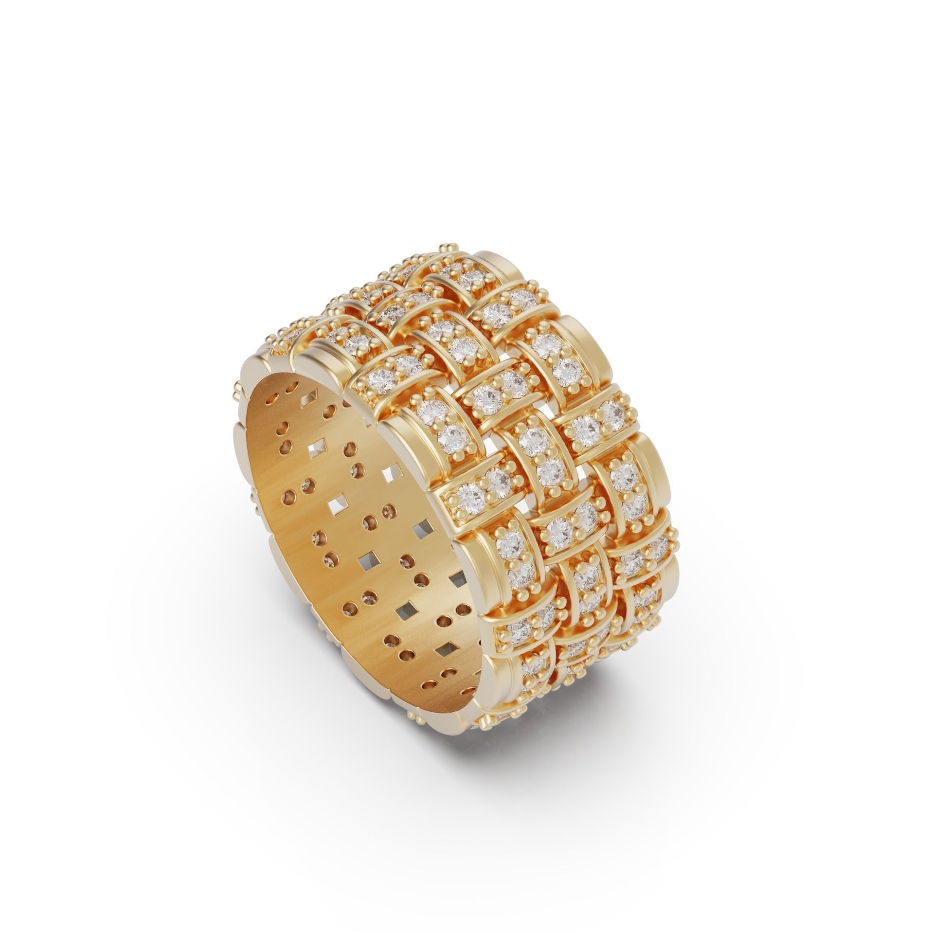 Diamond ring Texture 3D model 3D printable | CGTrader