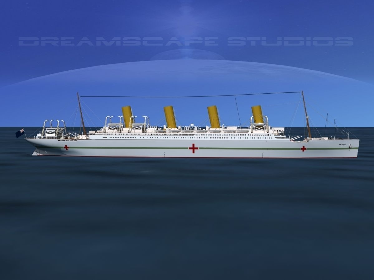 HMHS Britannic 3D model rigged | CGTrader