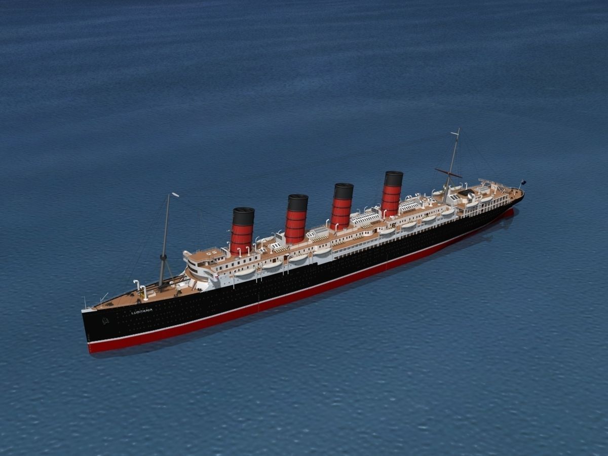 RMS Lusitania 3D model rigged | CGTrader