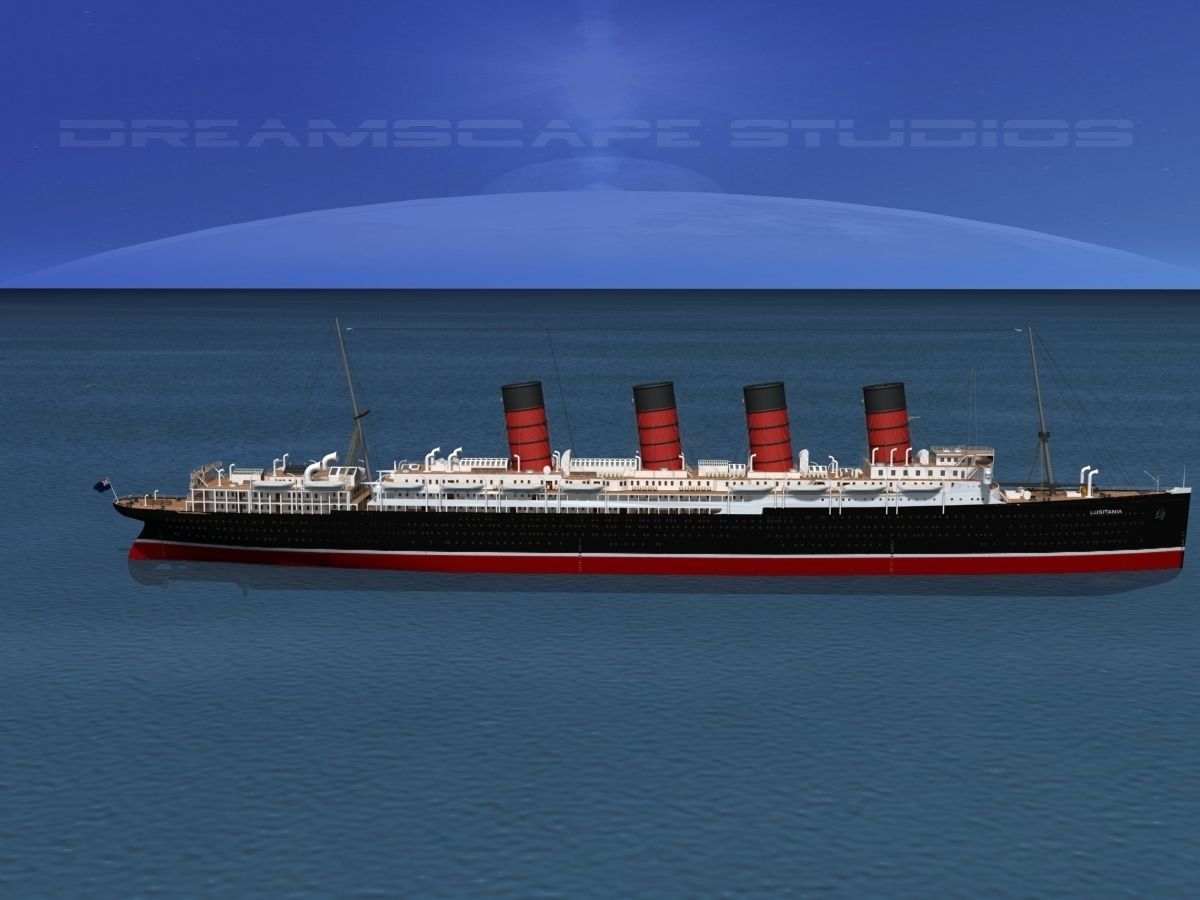 RMS Lusitania 3D model rigged | CGTrader