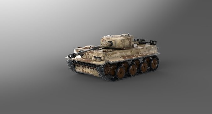 3D model Tank tiger VR / AR / low-poly | CGTrader
