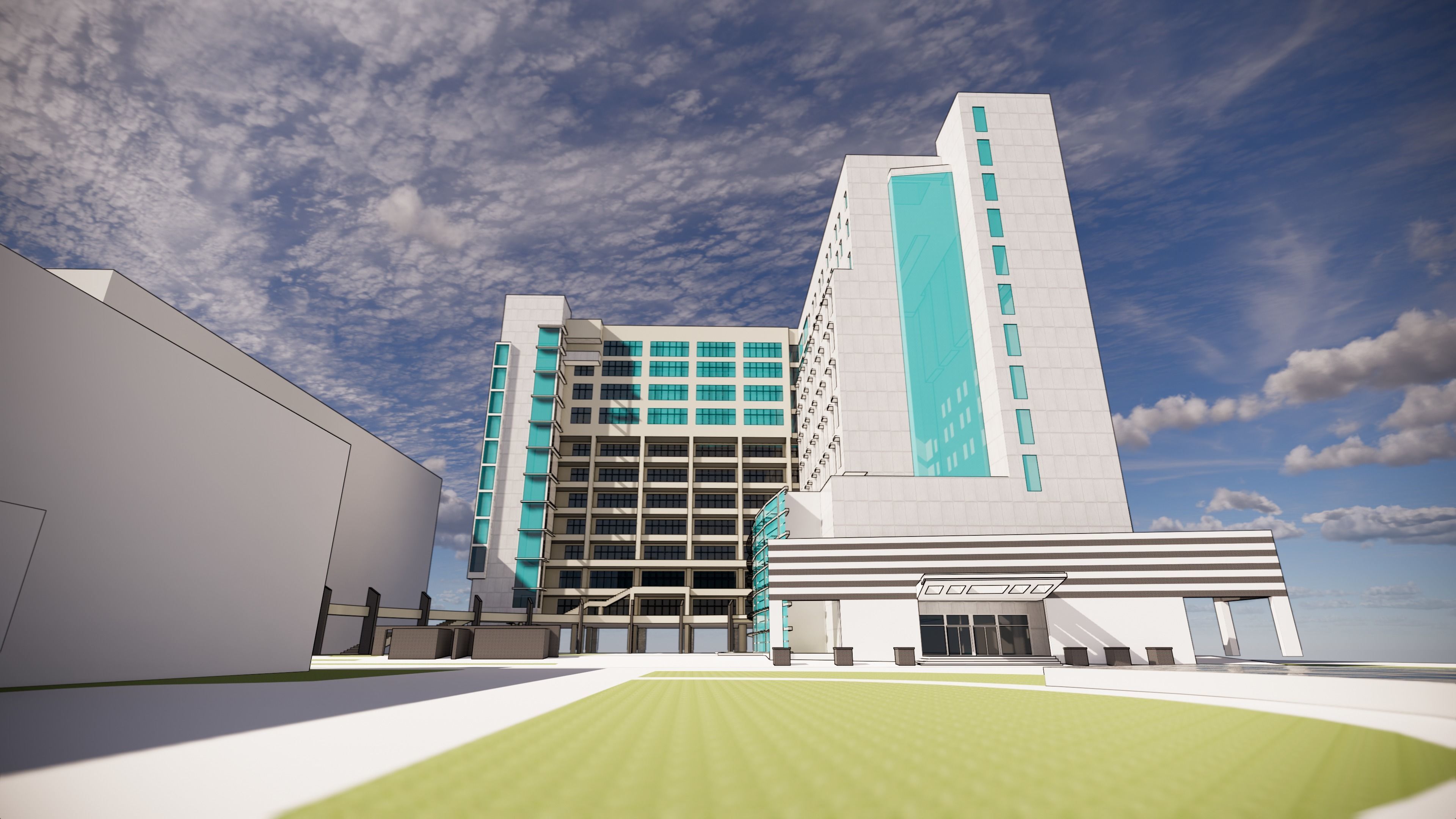 NTUST International Building 3D model | CGTrader