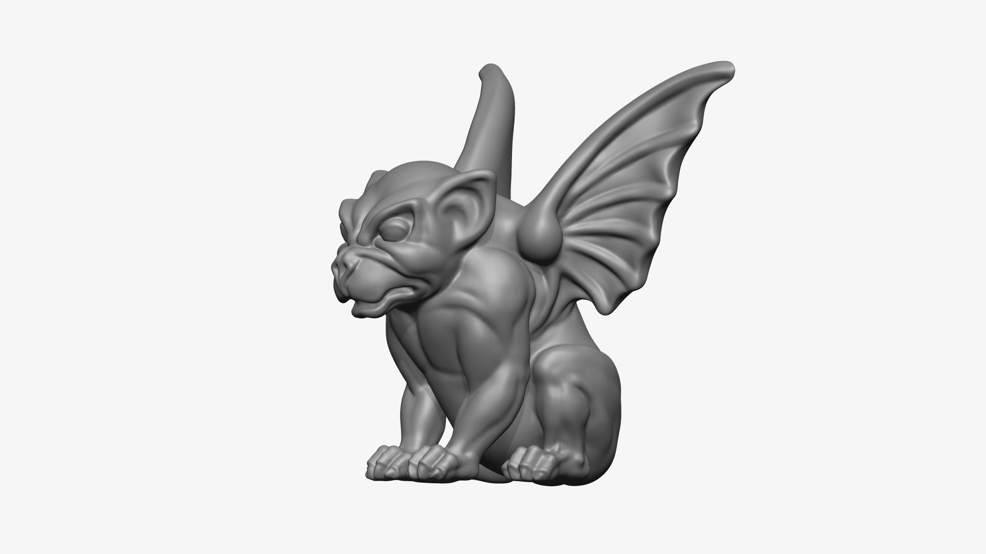 Gargoyle Statue 3D model 3D printable | CGTrader