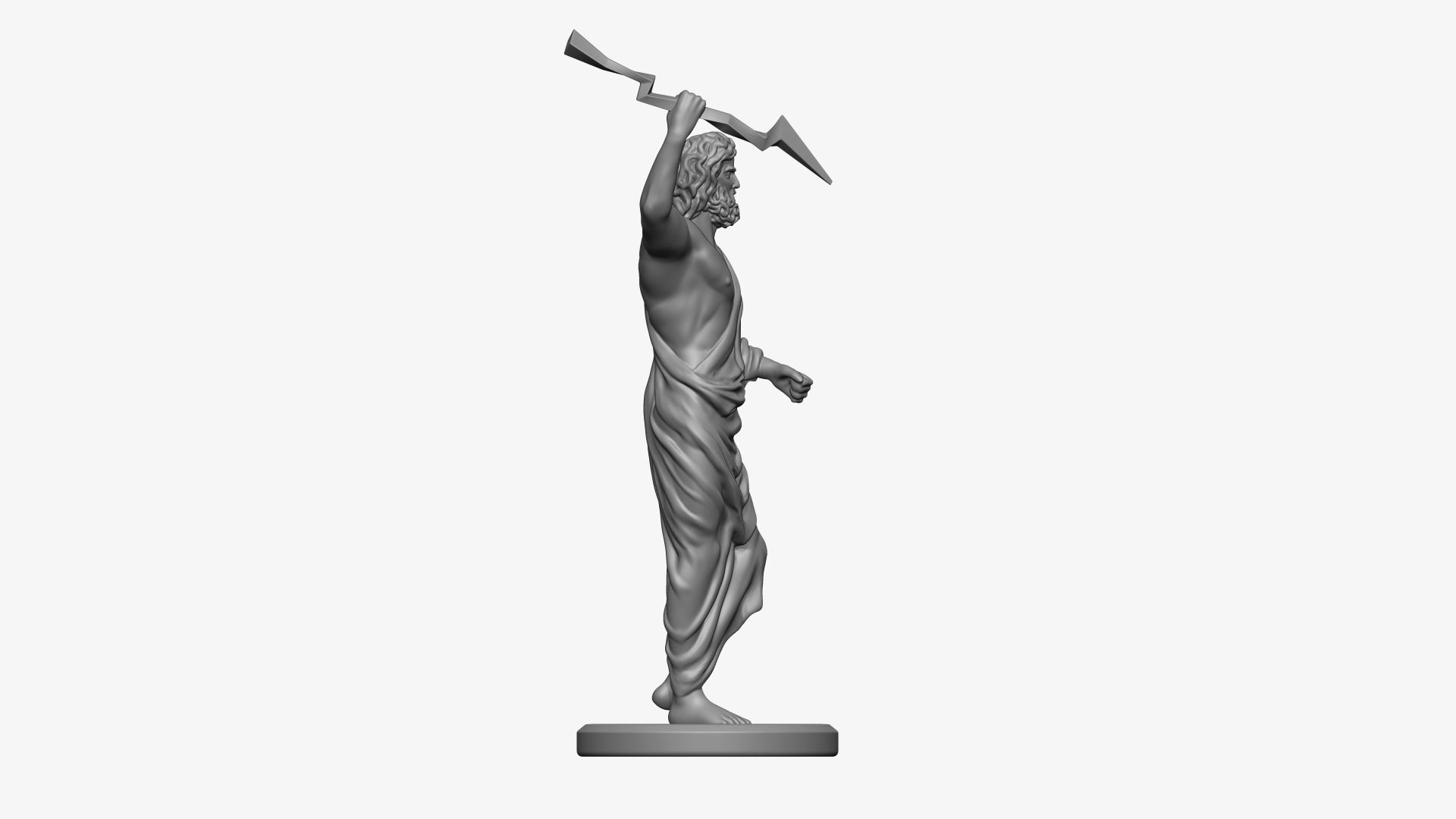 Zeus god 3D model 3D printable | CGTrader
