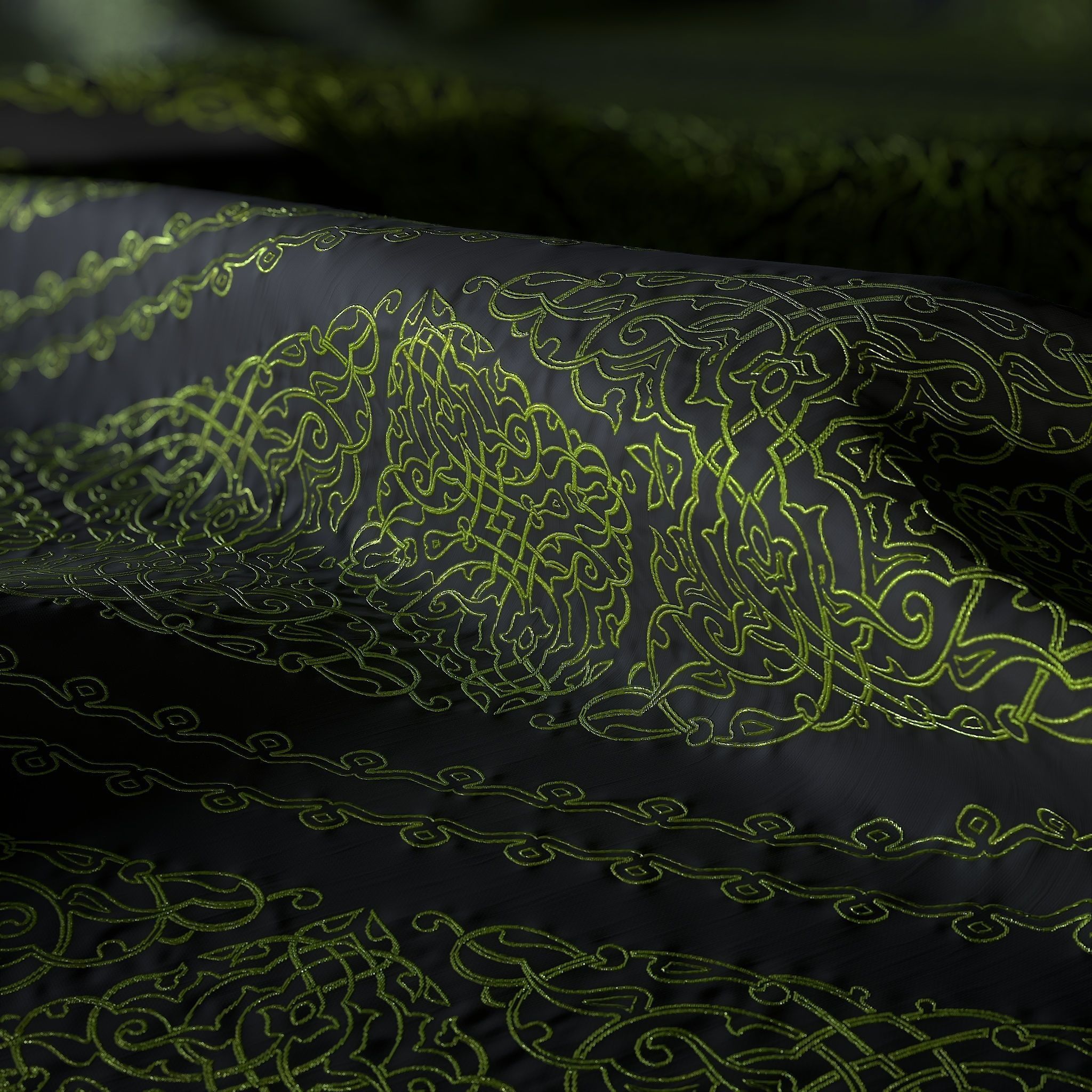 Lace Embroidery 10 - 4K - PBR - PNG - SBSAR Texture | CGTrader