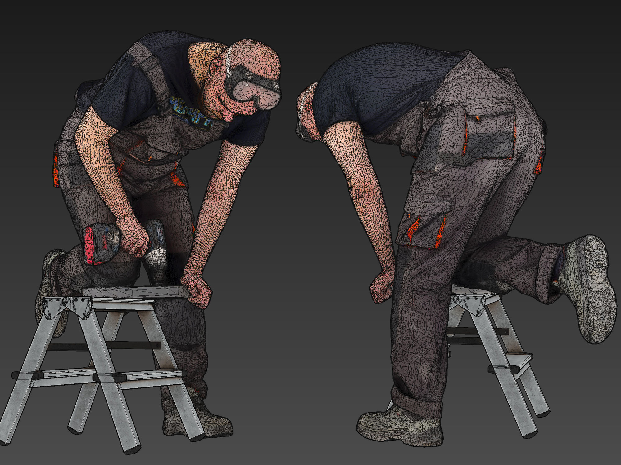 Stylized Construction Worker 3D model | CGTrader