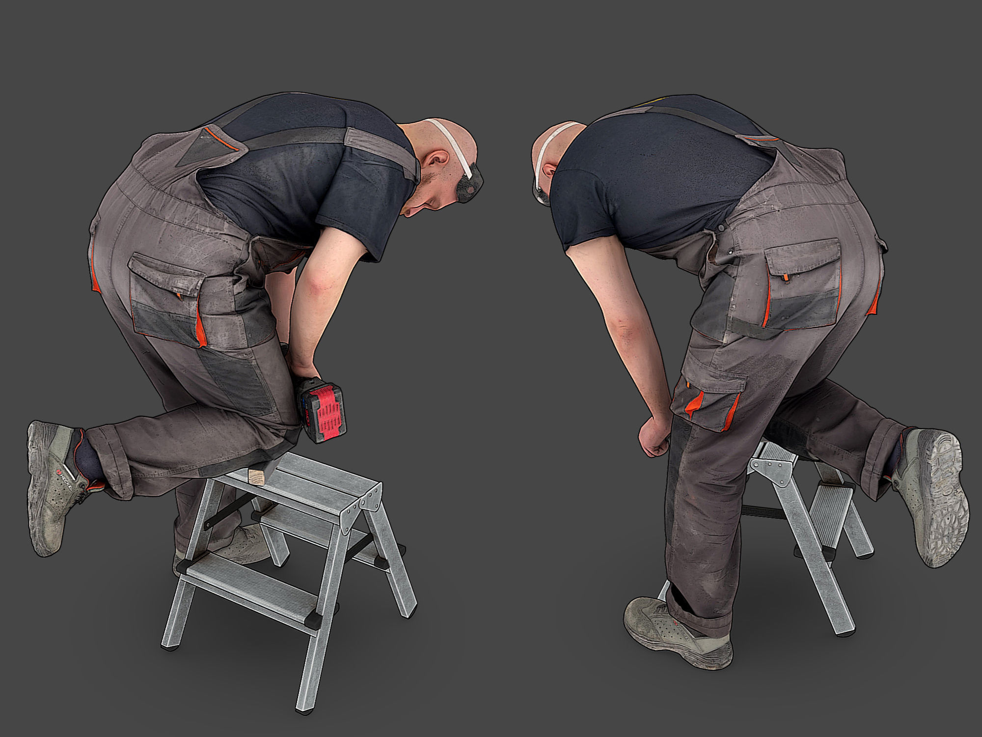 Stylized Construction Worker 3D model | CGTrader