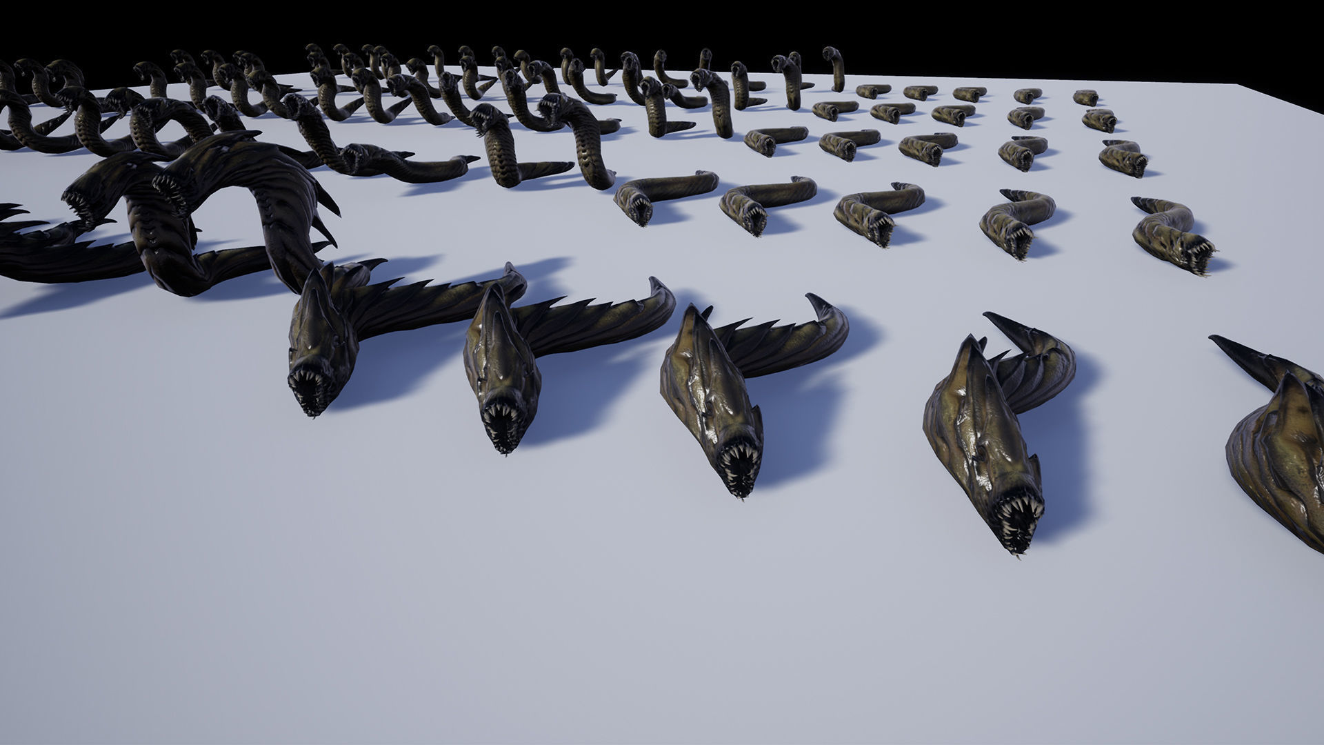 3D model Slimy Worms Collection VR / AR / low-poly | CGTrader