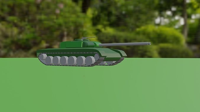3D model Medium Tank T-52 VR / AR / low-poly | CGTrader