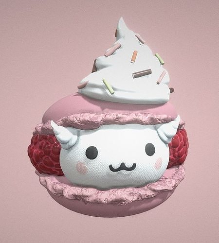 macaron 3D model | CGTrader