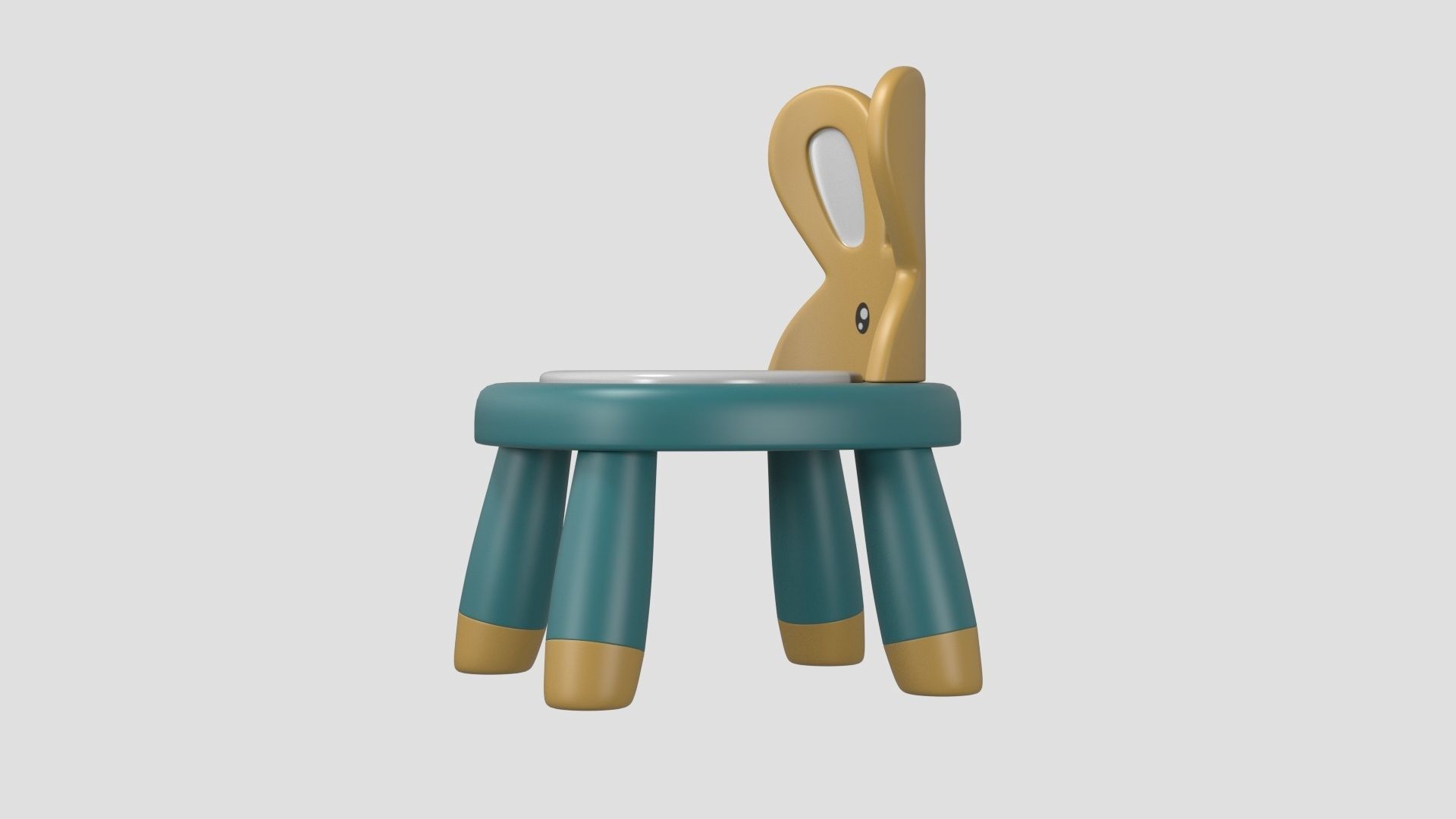 Rabbit kids chair 3D model | CGTrader