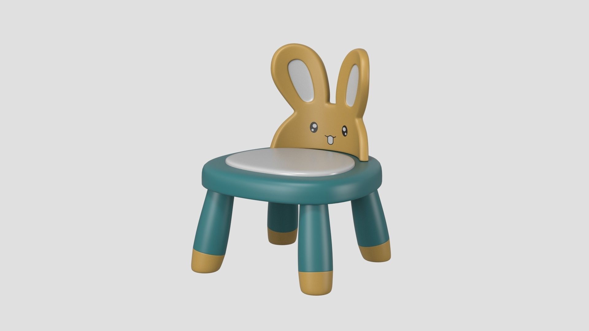Rabbit kids chair 3D model | CGTrader