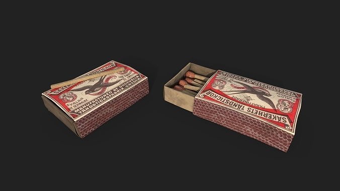 Matches - Matchbox 3D model | CGTrader