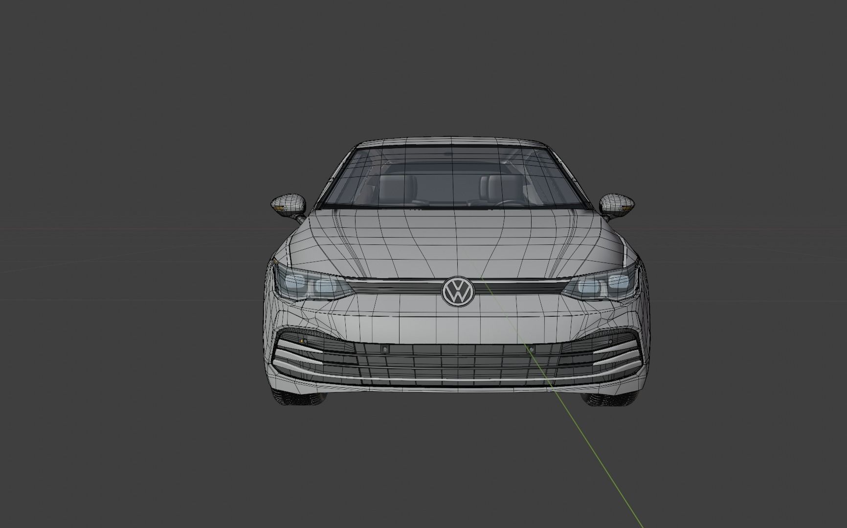3D model Volkswagen golf mk8 VR / AR / low-poly | CGTrader