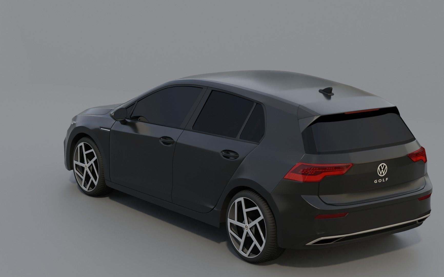 3D model Volkswagen golf mk8 VR / AR / low-poly | CGTrader