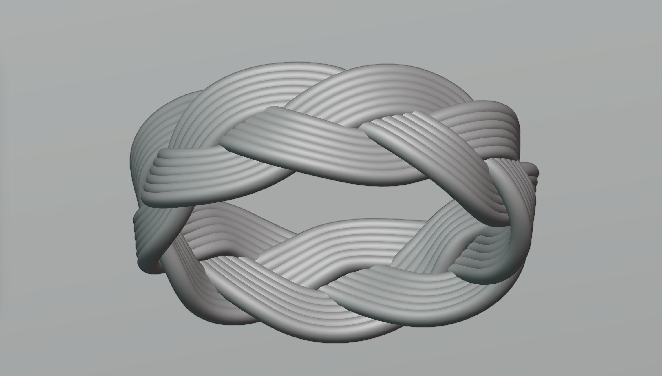 Interlocking ring 3D model | CGTrader