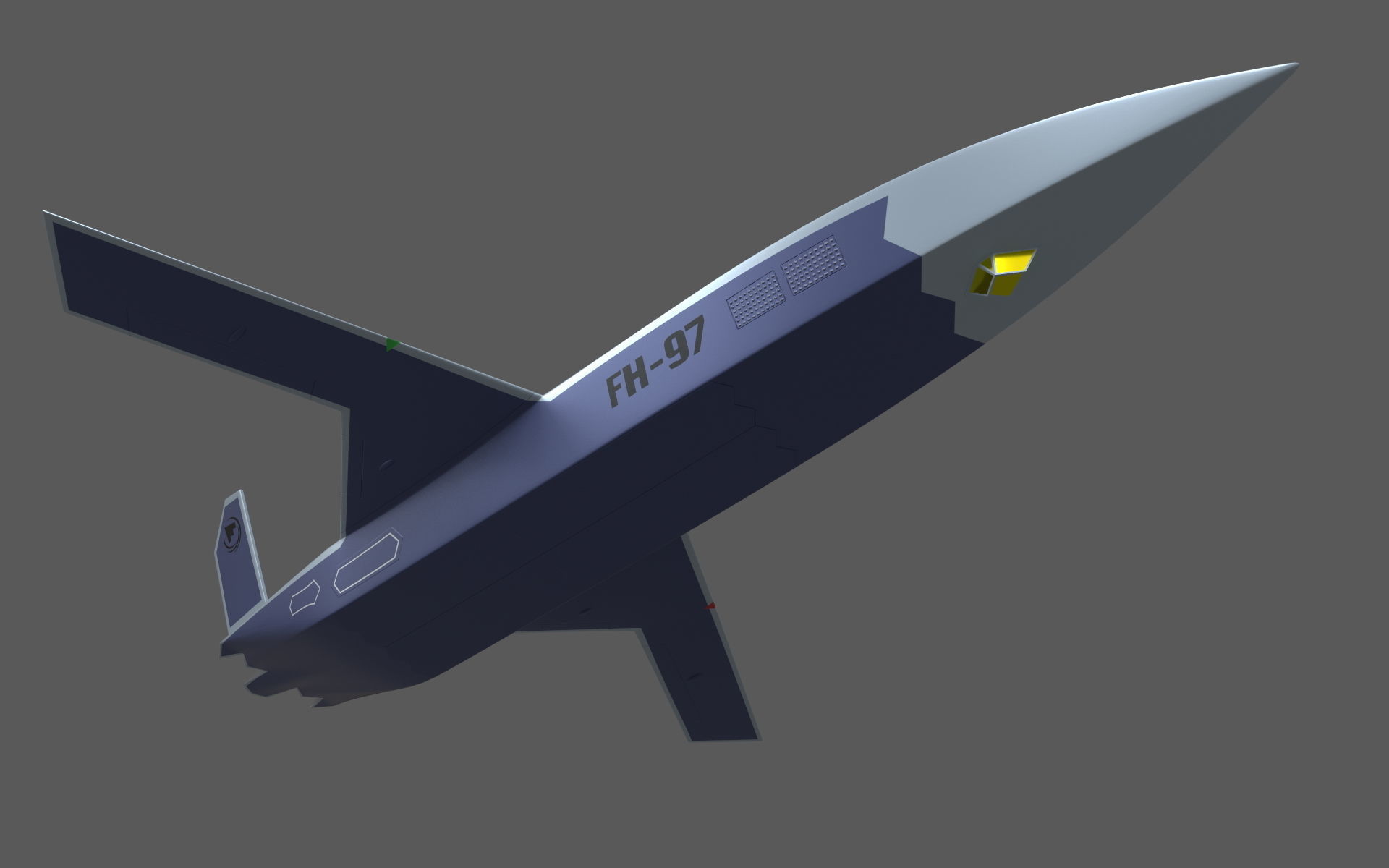 3D model CASC FH-97 UAV system concept VR / AR / low-poly | CGTrader