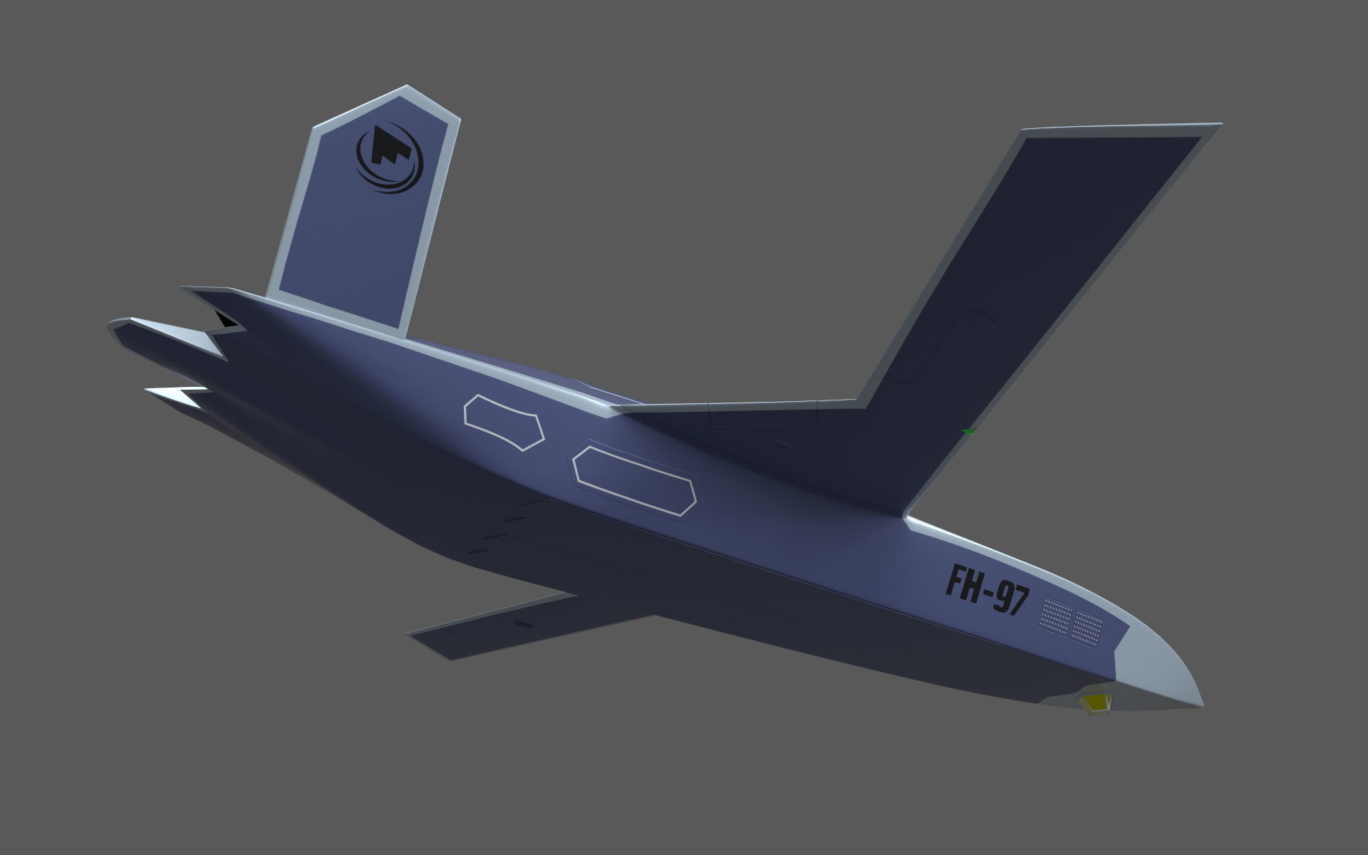 3D model CASC FH-97 UAV system concept VR / AR / low-poly | CGTrader