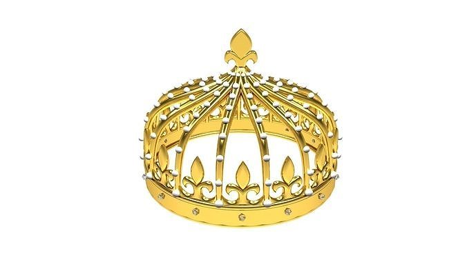 3D Crown model golden 3D model | CGTrader