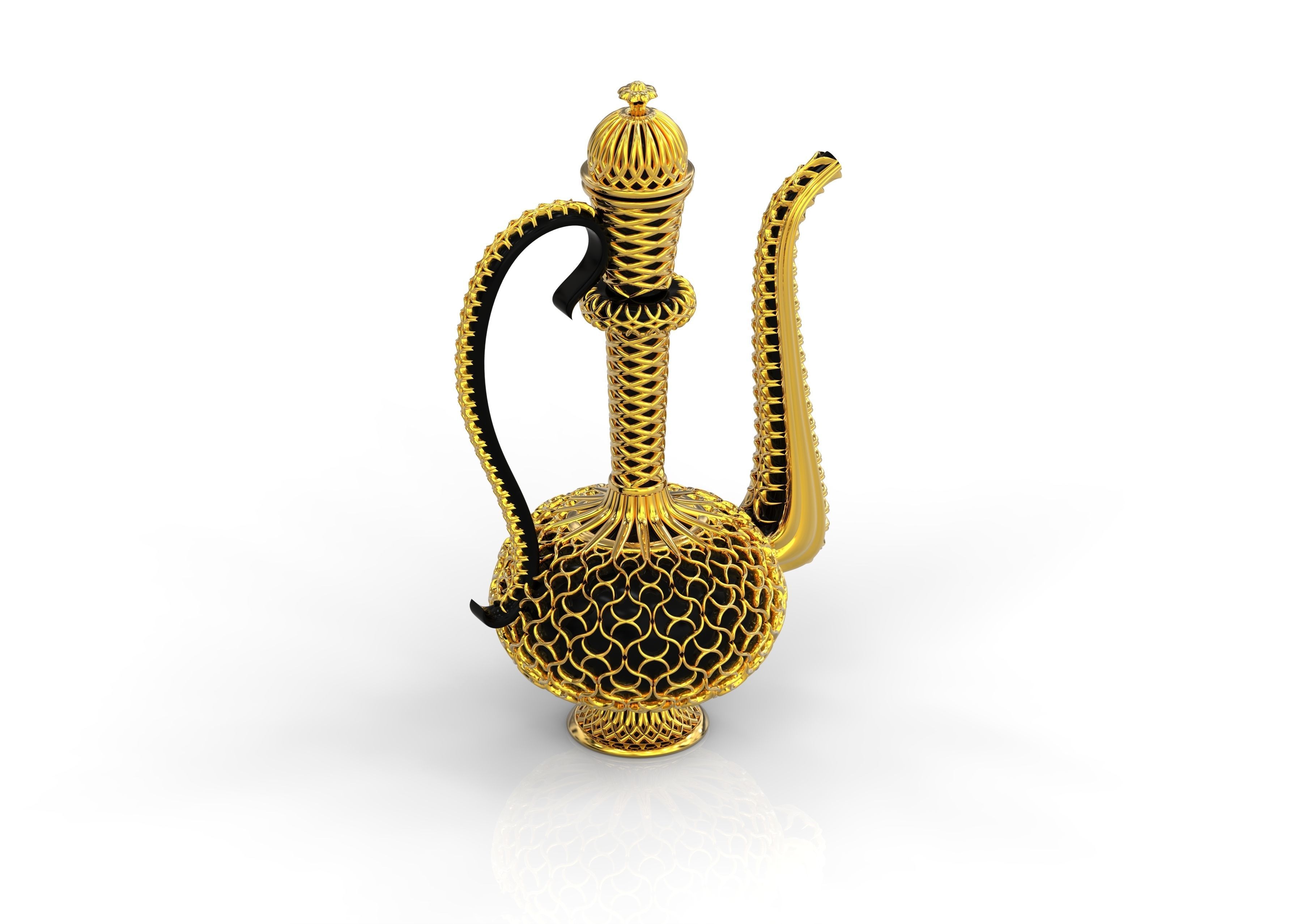 Antique Mughal Surahi 3D model 3D printable | CGTrader