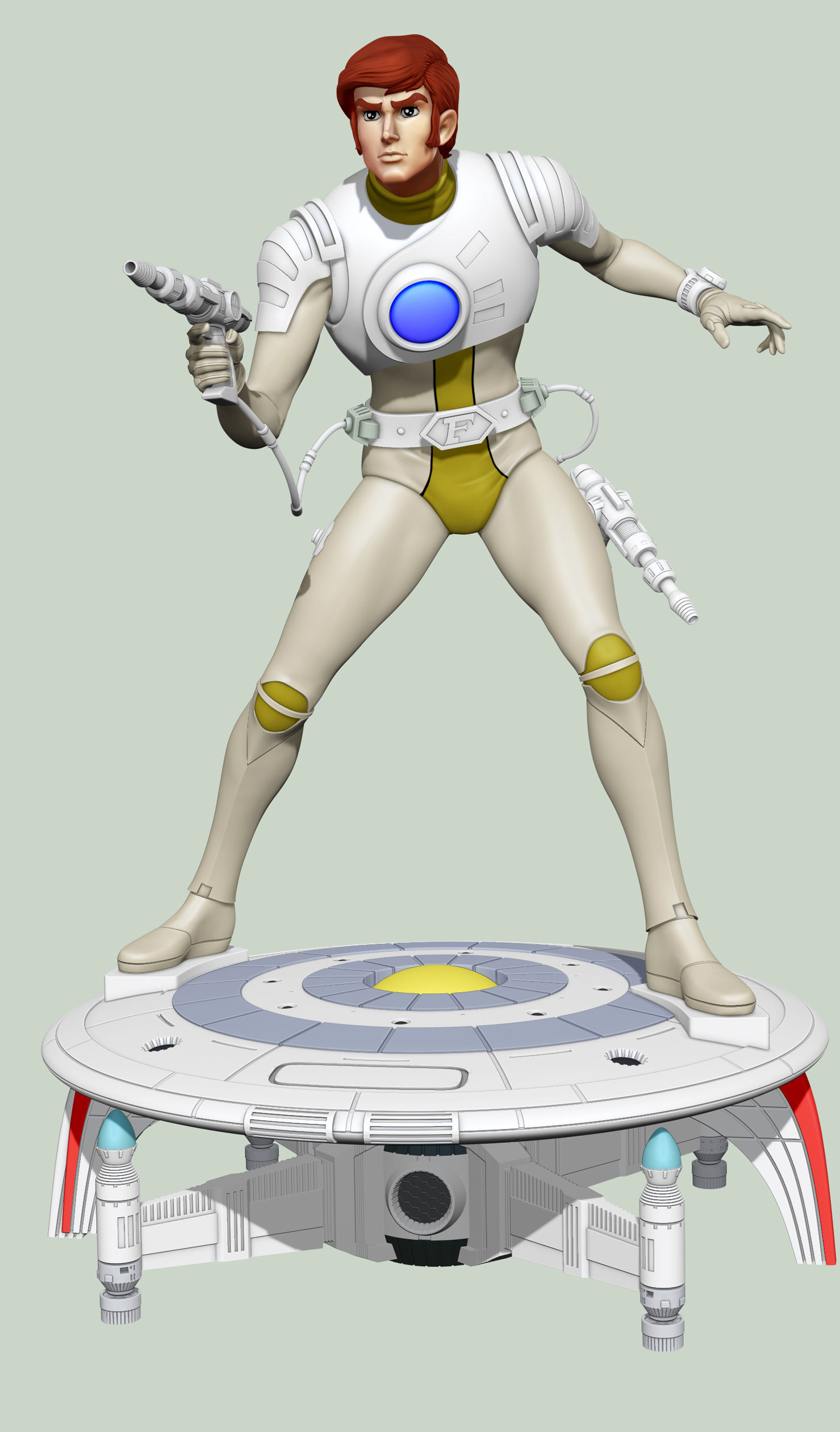 Captain Future - Capitaine Flam 3D model | CGTrader