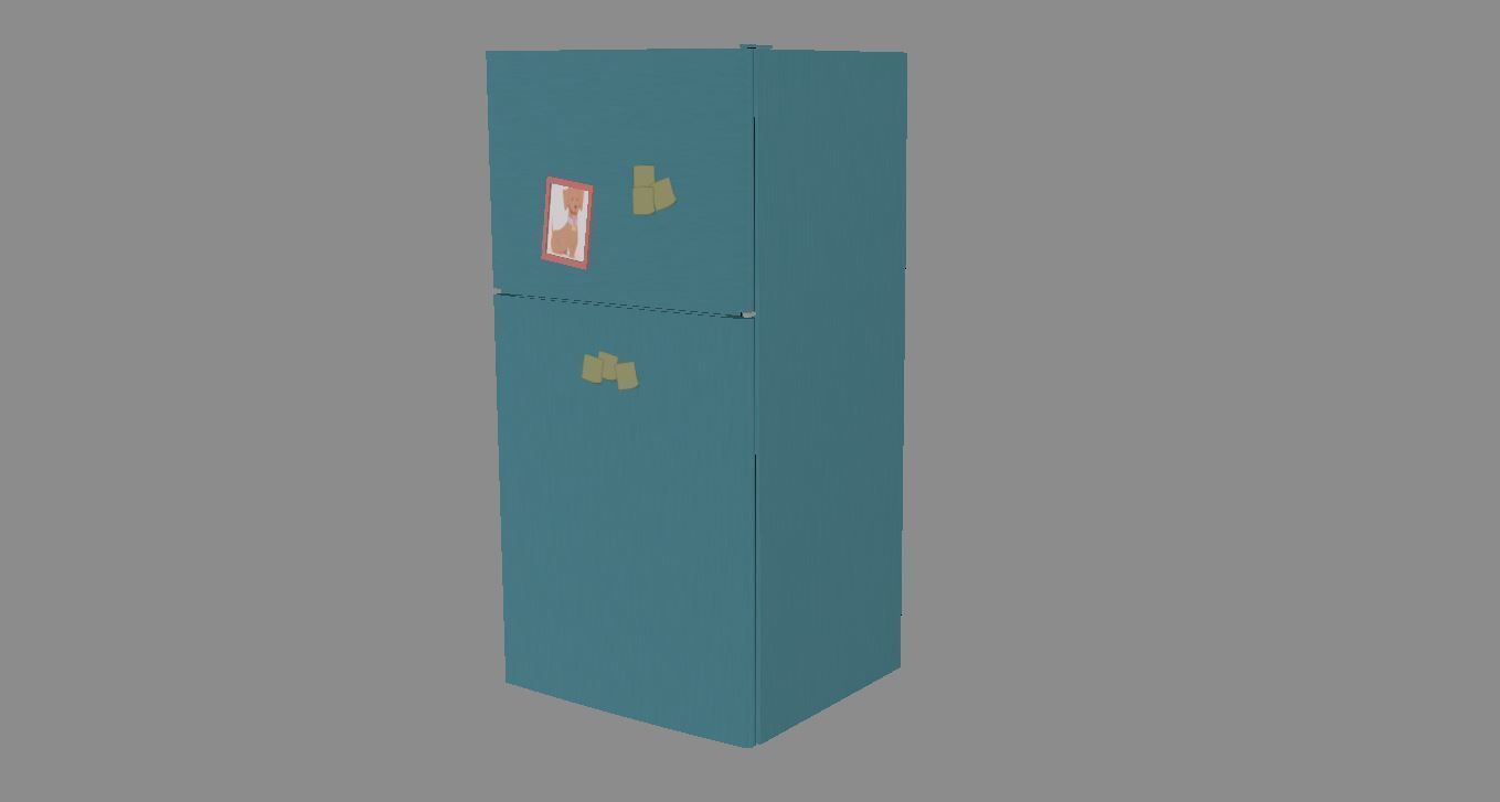3D model Cartoon Fridge VR / AR / low-poly | CGTrader