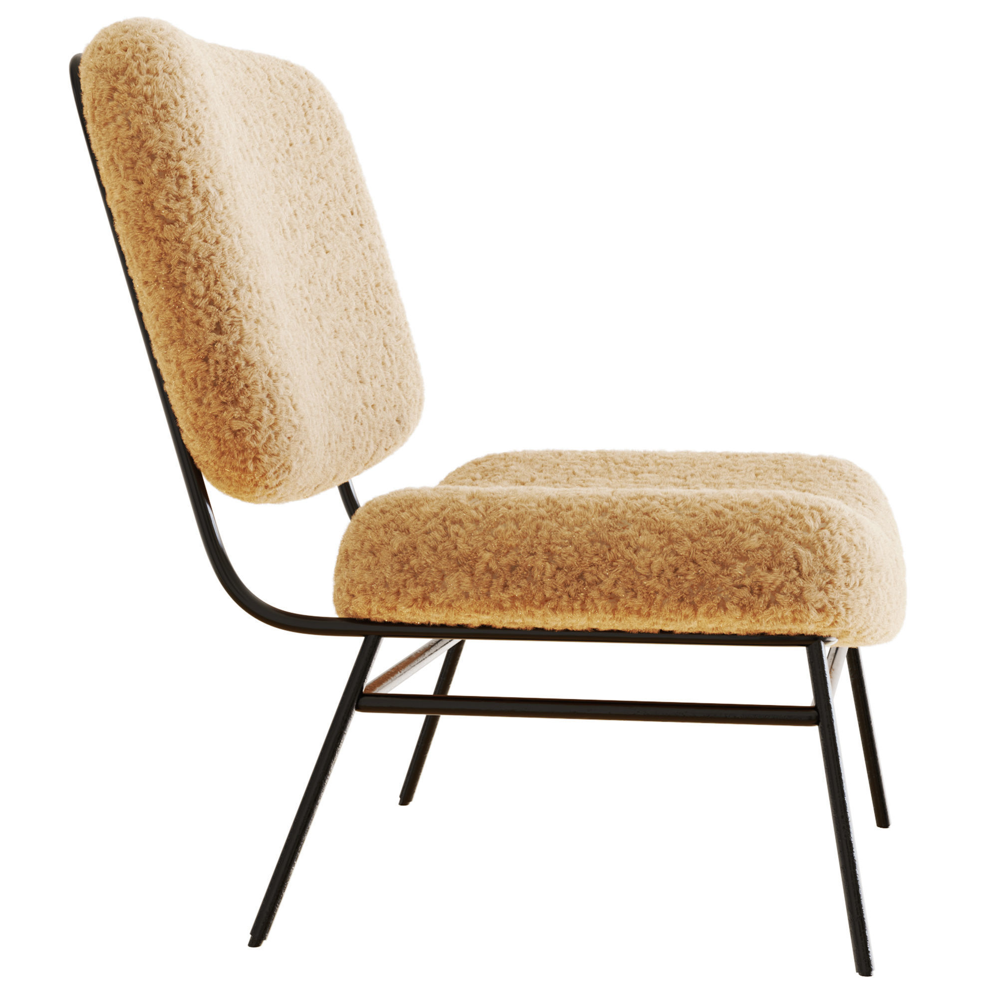 ZARA HOME FAUX SHEARLING CHAIR 3D model | CGTrader