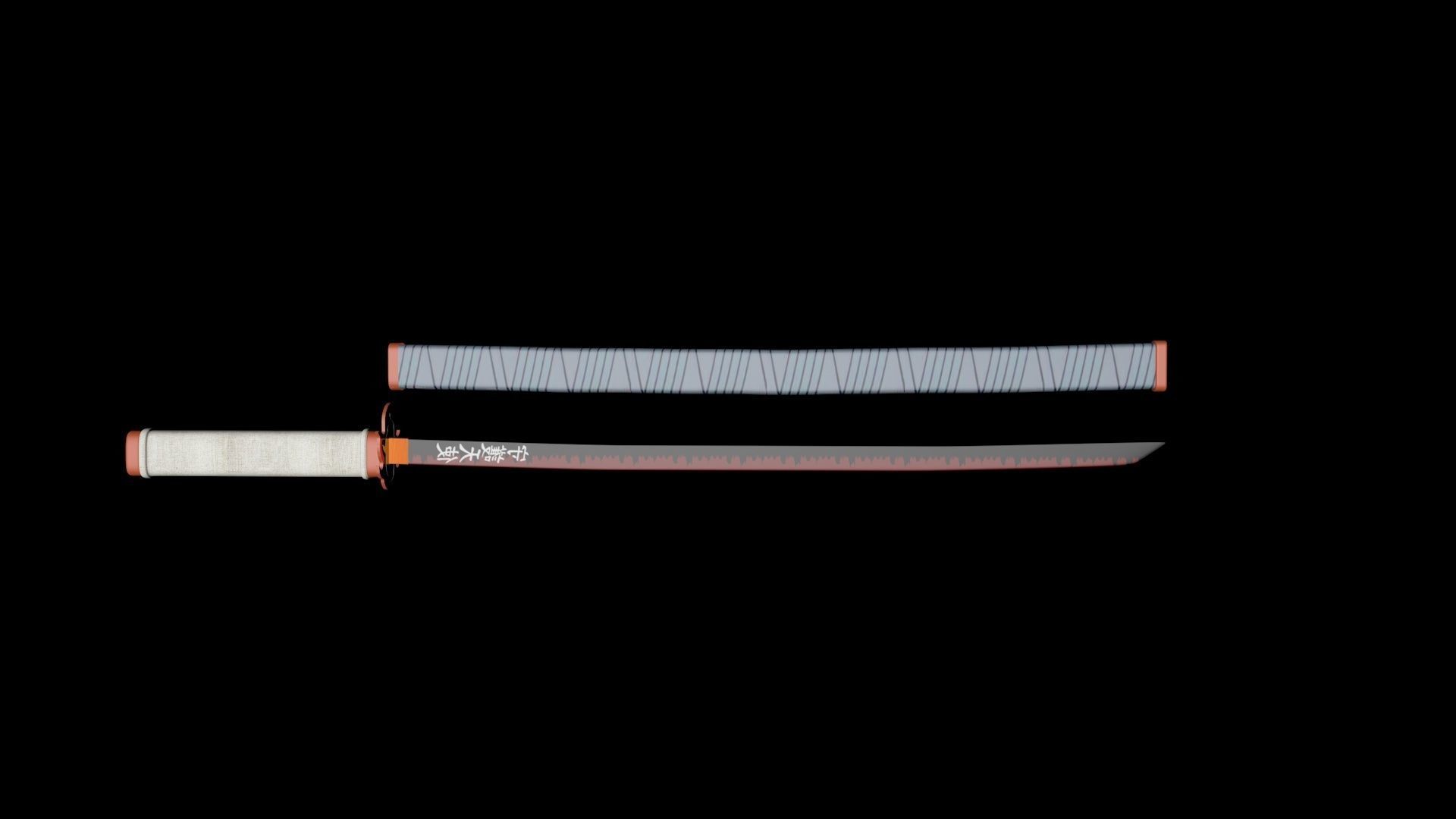 Katana Kyojuro Rengoku 3D model | CGTrader