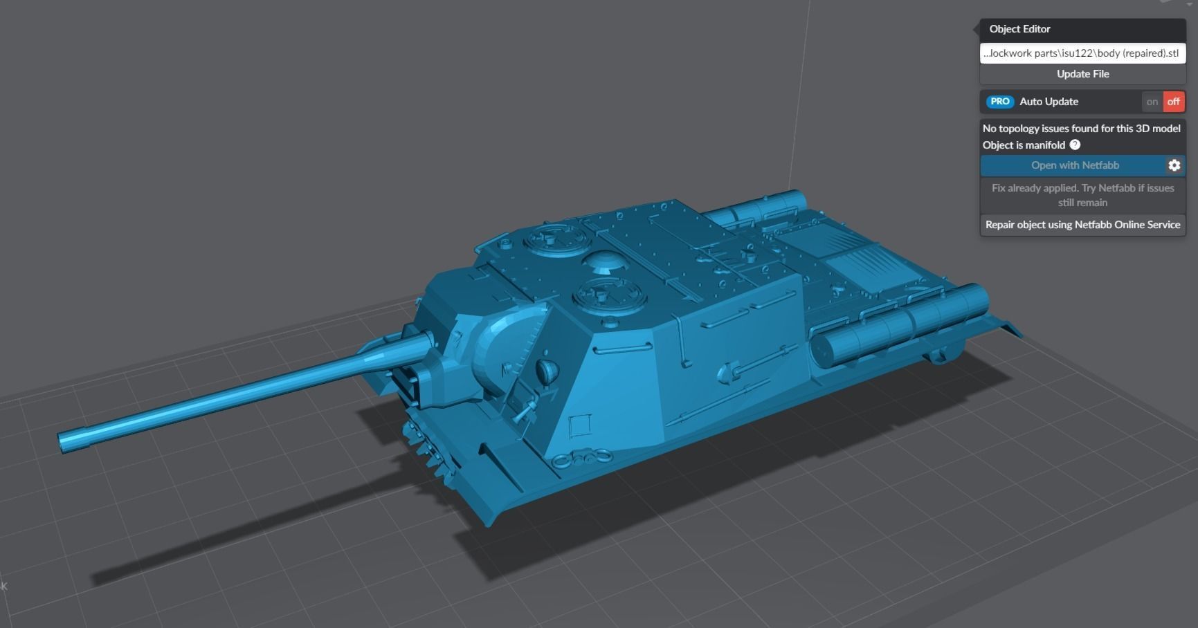 ISU 122 Scale model 3D model 3D printable | CGTrader