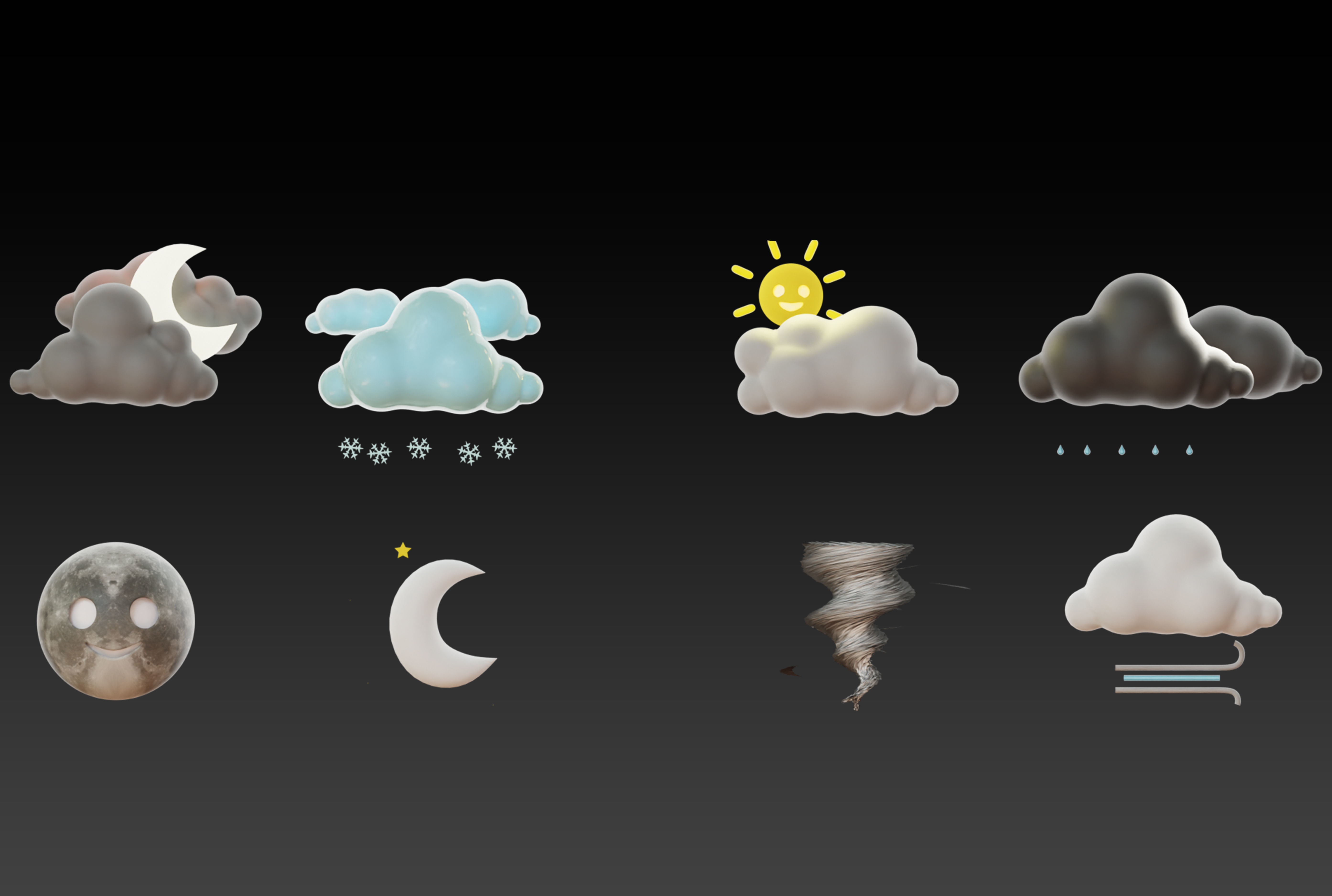3D model 20 Animated Weather Conditions VR / AR / low-poly | CGTrader