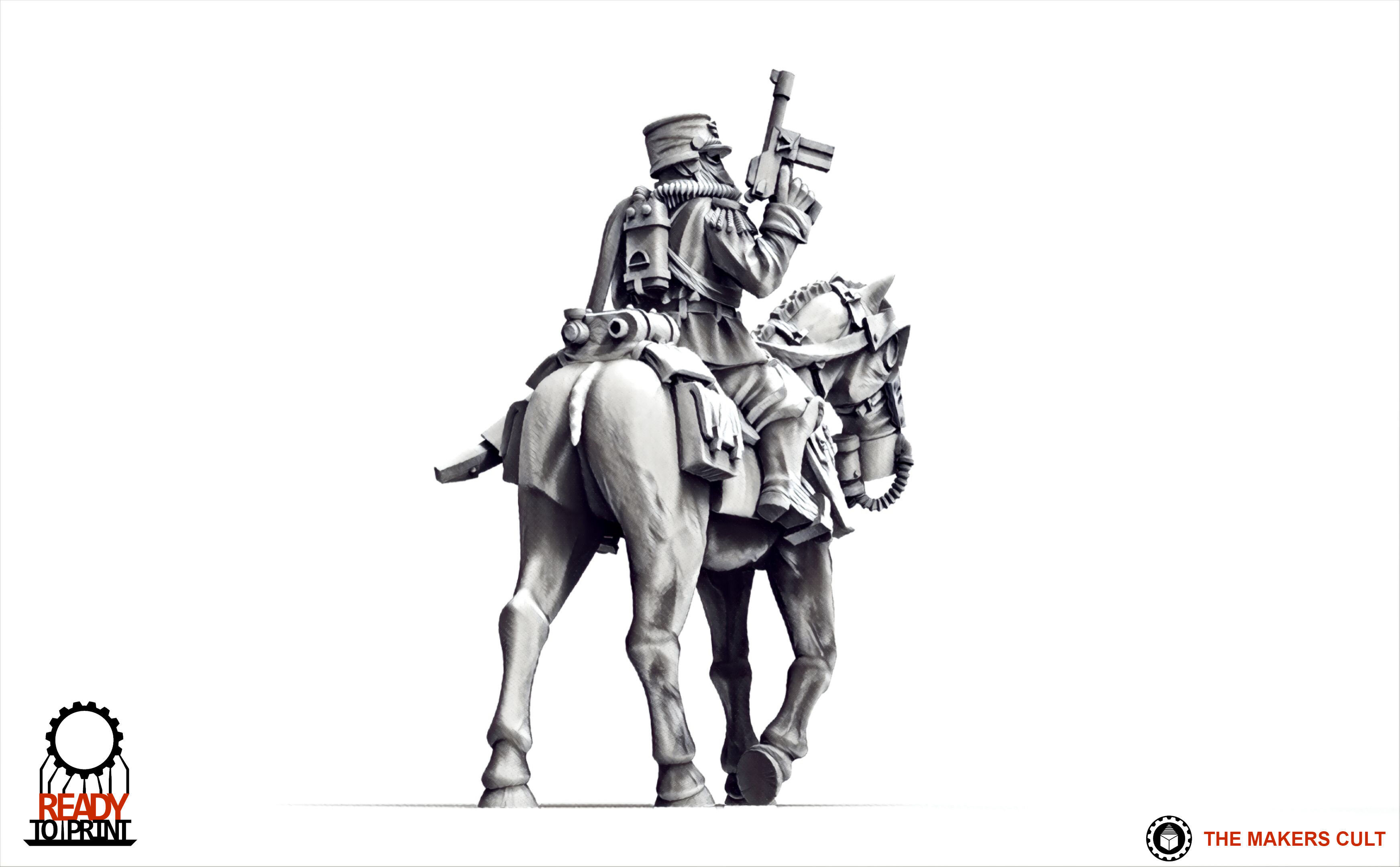 Valour Korps - Cavalry General Gustav 3D model 3D printable | CGTrader