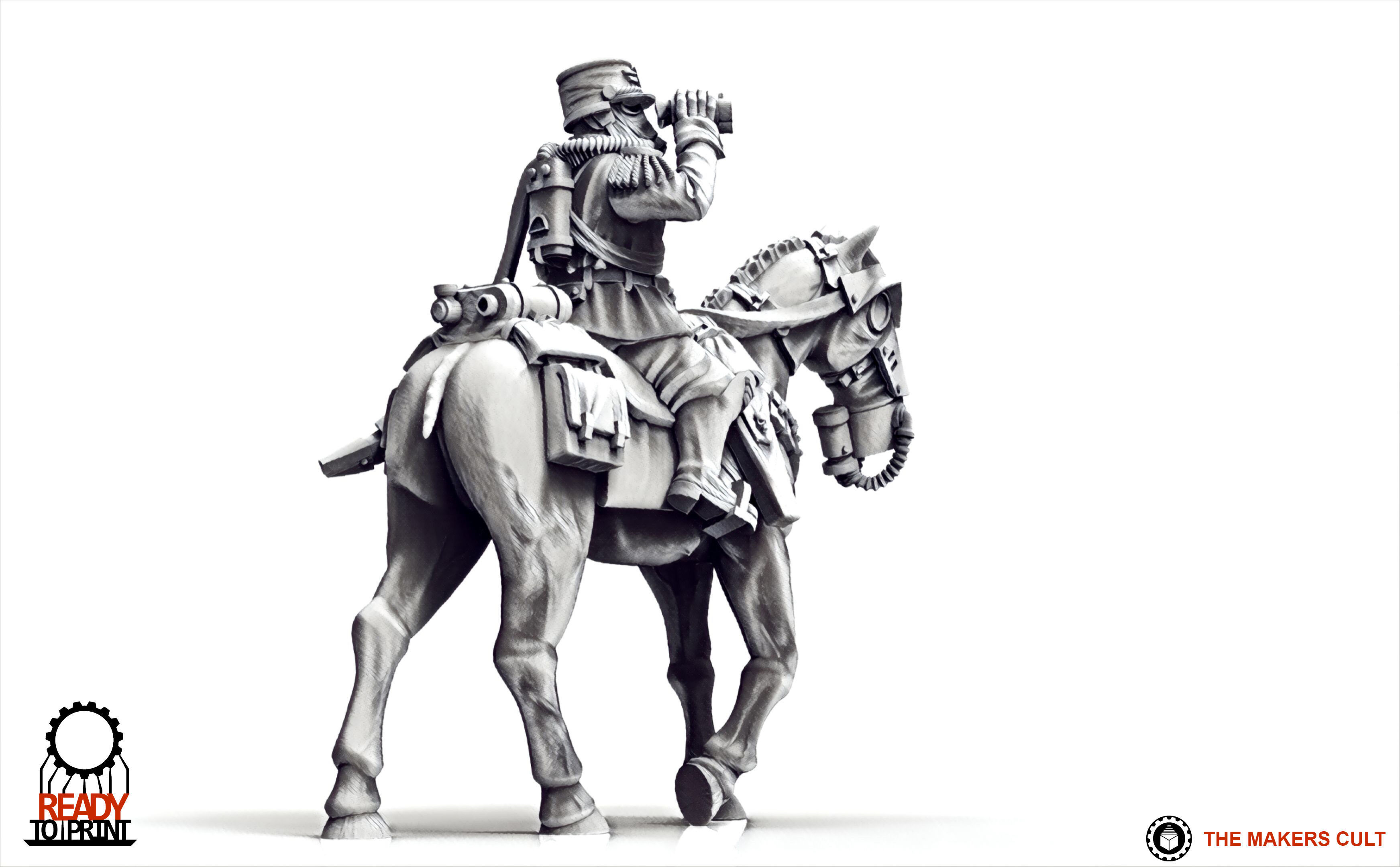 Valour Korps - Cavalry General Gustav 3D model 3D printable | CGTrader