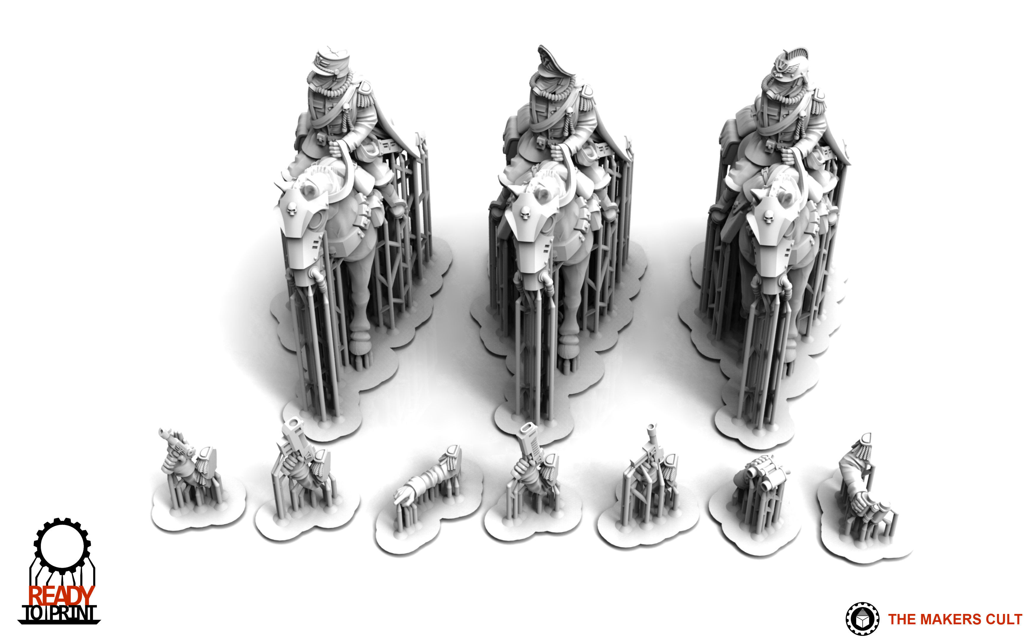 Valour Korps - Cavalry General Gustav 3D model 3D printable | CGTrader