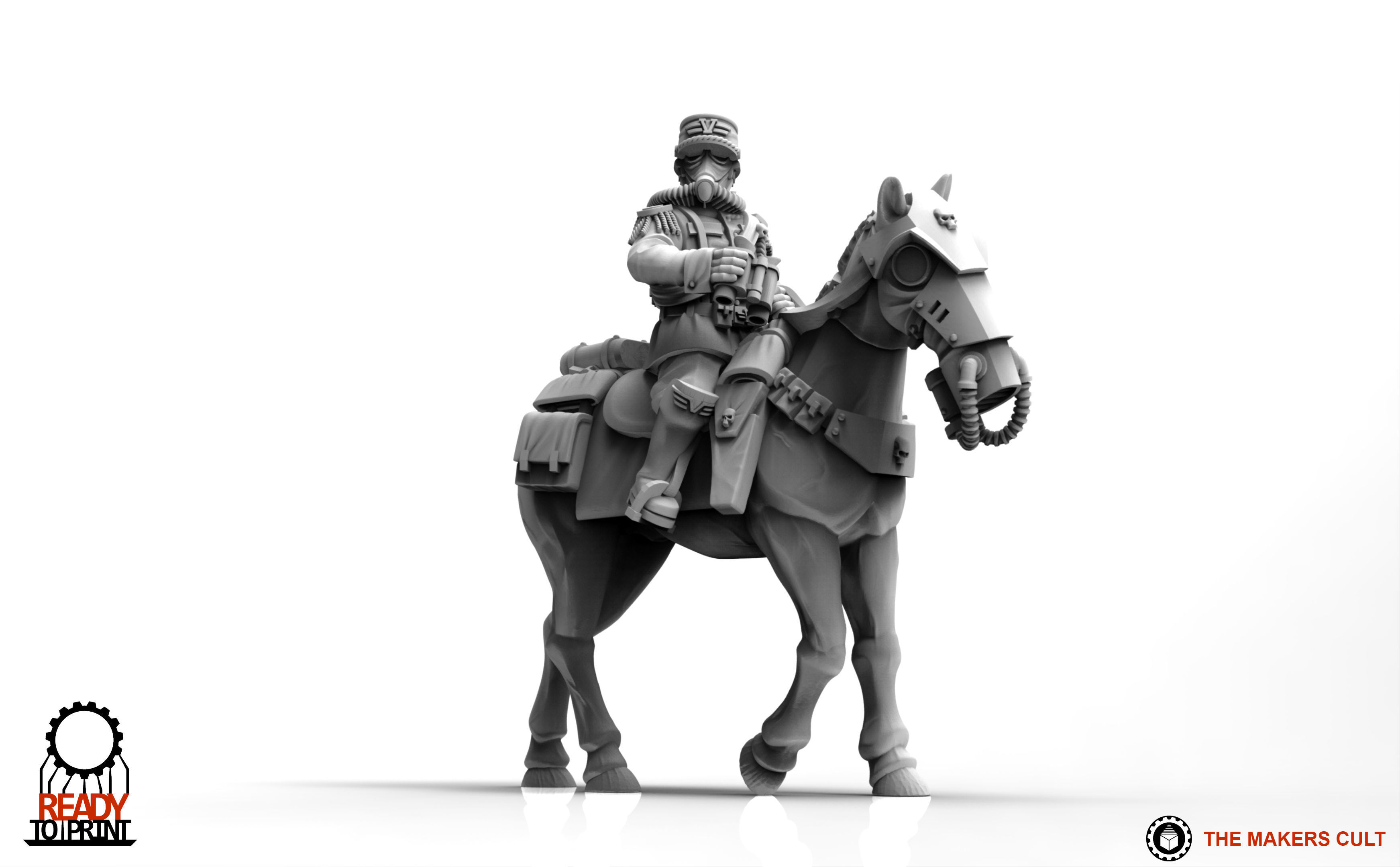 Valour Korps - Cavalry General Gustav 3D model 3D printable | CGTrader