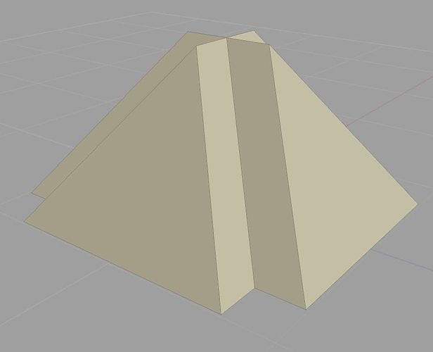 Extruded pyramid 2 free VR / AR / low-poly 3D model | CGTrader