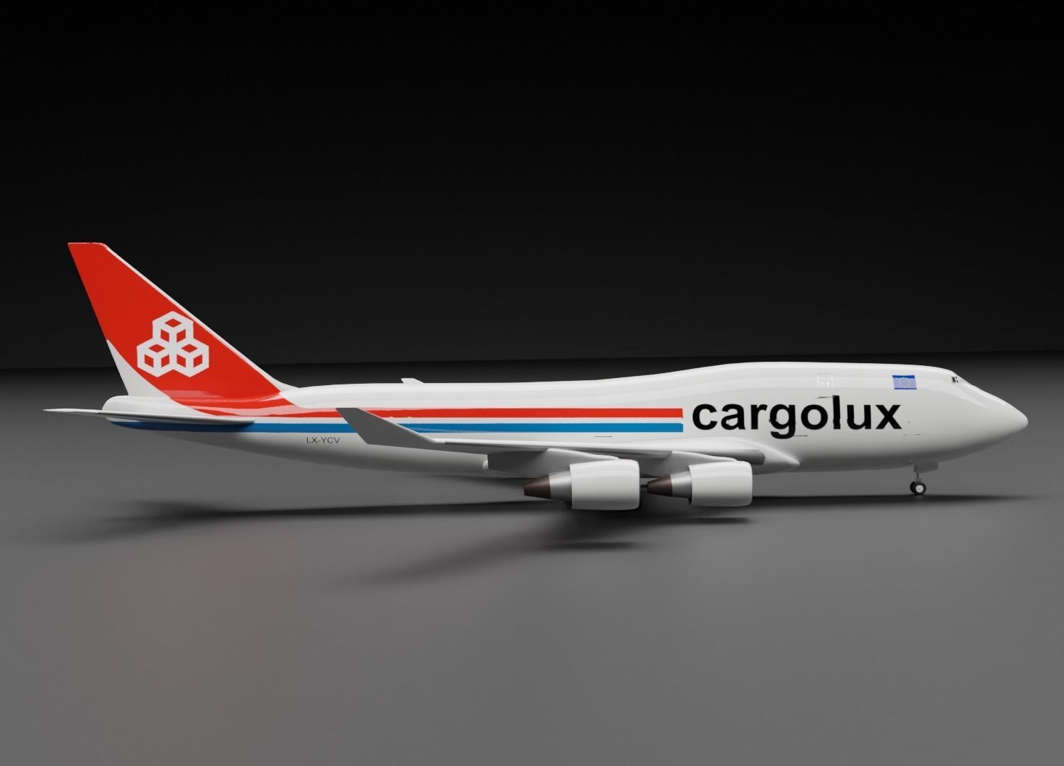 Boeing 747-400F Cargolux 3D model | CGTrader
