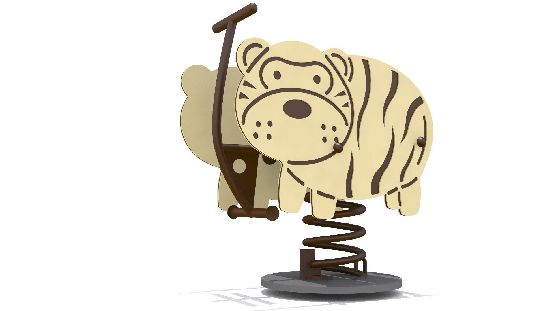 3D model Tiger Rider Playground VR / AR / low-poly | CGTrader