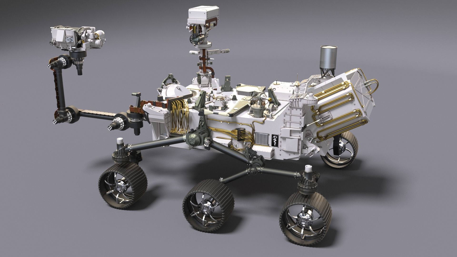 Perseverance Mars Rover 3D model rigged | CGTrader