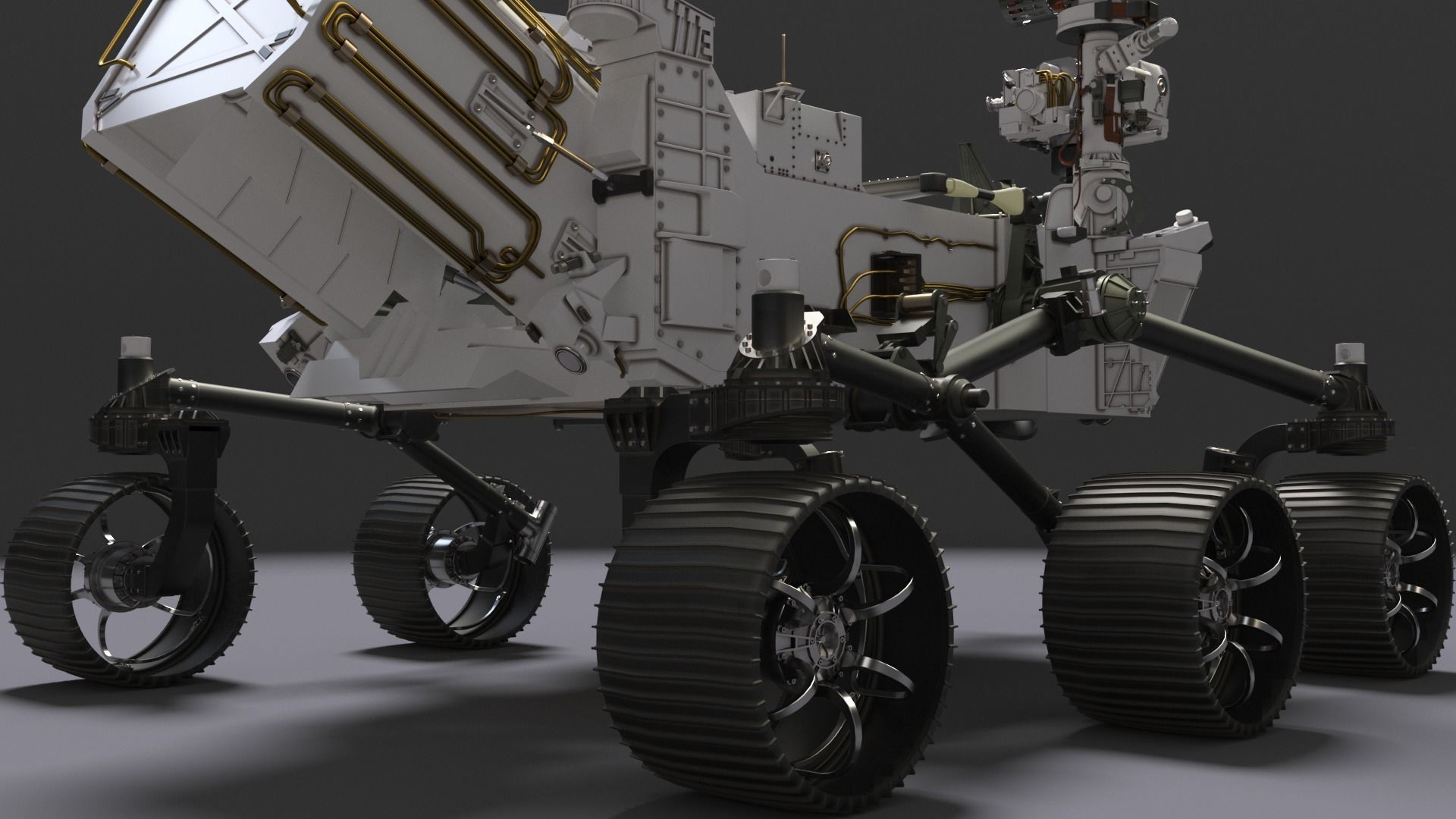 Perseverance Mars Rover 3D model rigged | CGTrader