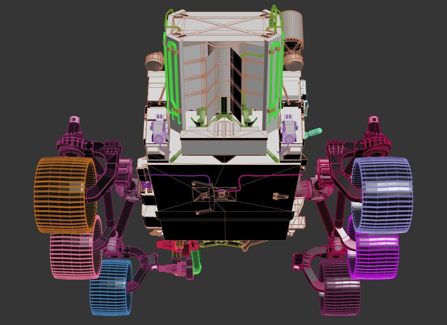 Perseverance Mars Rover 3D model rigged | CGTrader