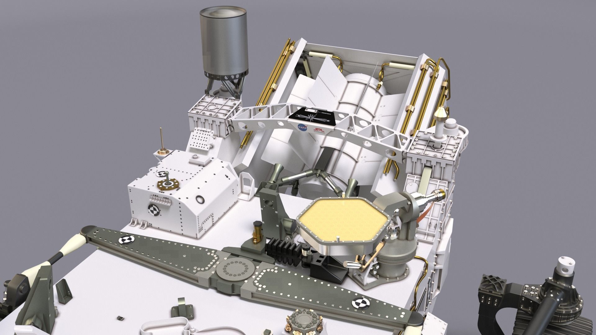 Perseverance Mars Rover 3D model rigged | CGTrader