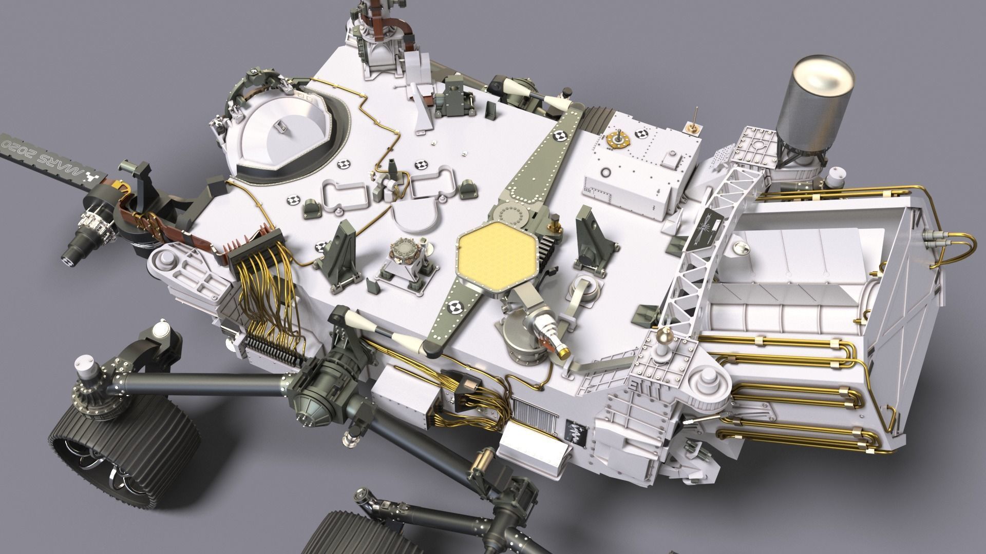Perseverance Mars Rover 3D model rigged | CGTrader