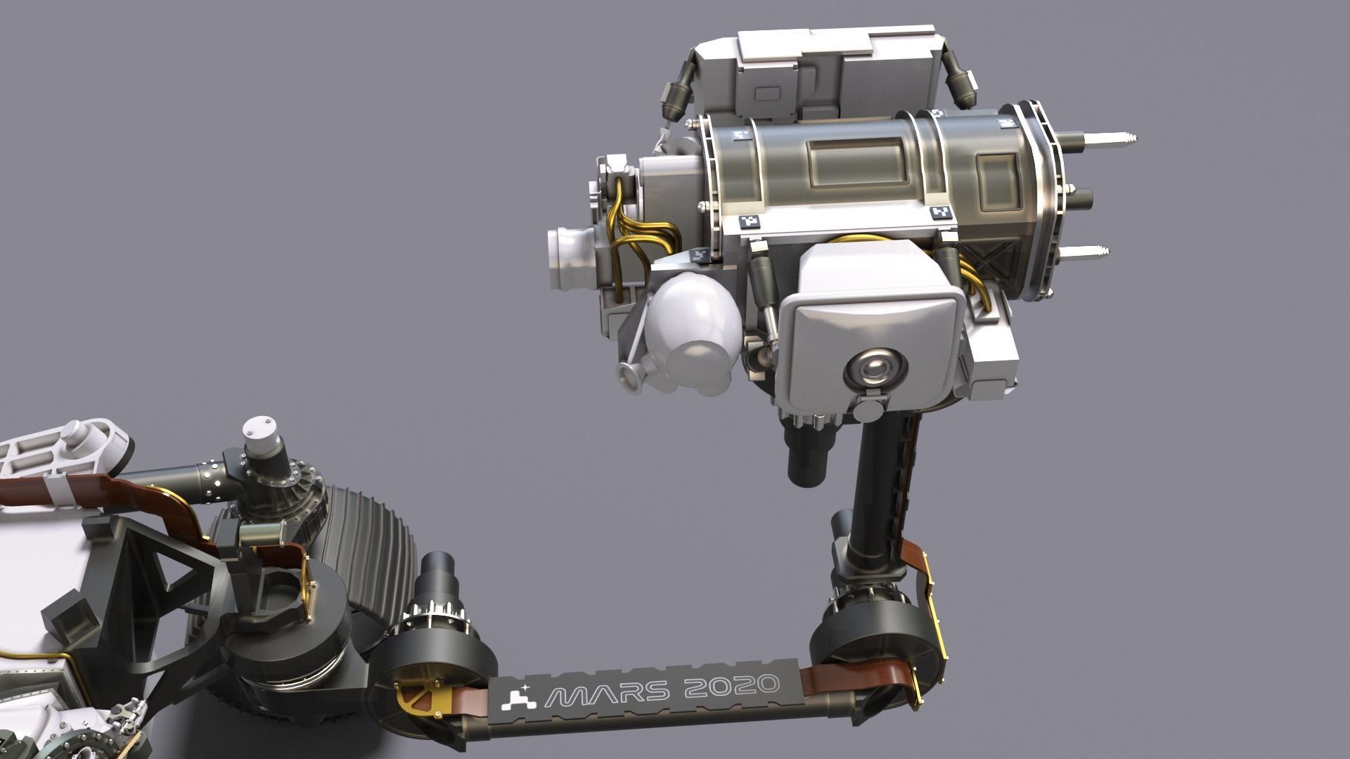 Perseverance Mars Rover 3D model rigged | CGTrader